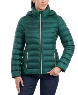 MICHAEL Michael Kors Women's Hooded Packable Down Puffer Coat, Created for Macy's - Macy's