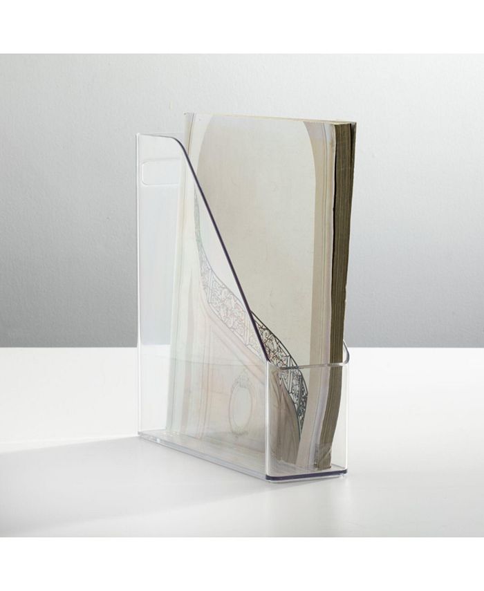 mDesign Plastic Slim File Folder Storage Organizer with Handle - 2 Pack ...