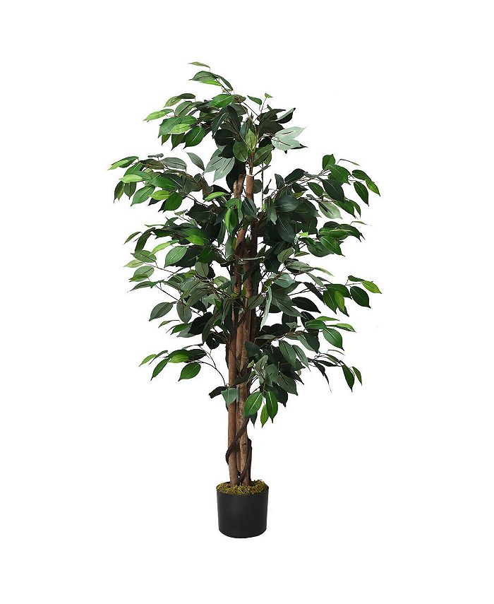 Slickblue 4 Feet In/Outdoor Trunks Artificial Ficus Silk Tree - Macy's