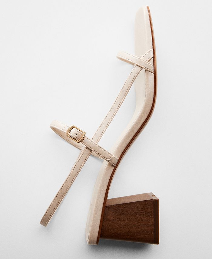 MANGO Women's Block-Heel Sandals - Macy's