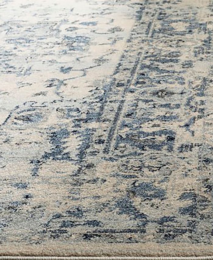 Safavieh Charleston CHL411 Ivory and Navy 8' x 10' Area Rug - Macy's