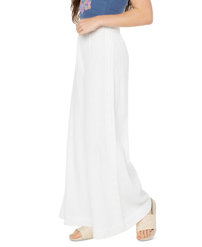 Roxy Juniors' Golden Tropic Wide-Leg Pants - Macy's