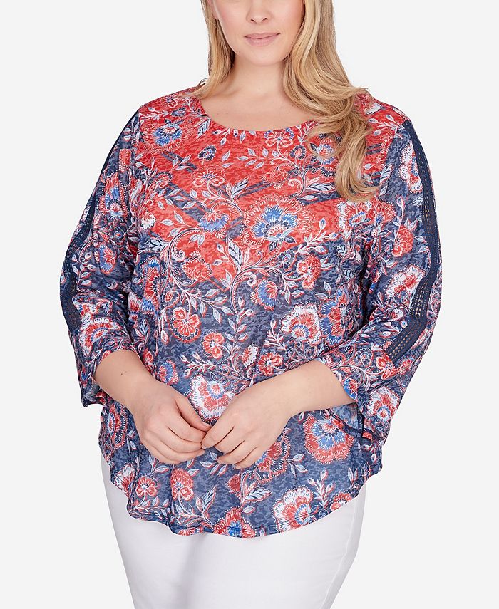 Ruby Rd. Plus Size Independence Chevron Top - Macy's Ruby Rd. Plus Size Independence Chevron Top - Macy's