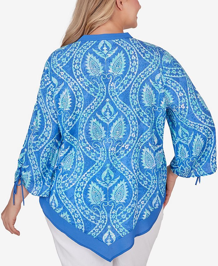 Ruby Rd Plus Size Polynesian Bali Top Macys
