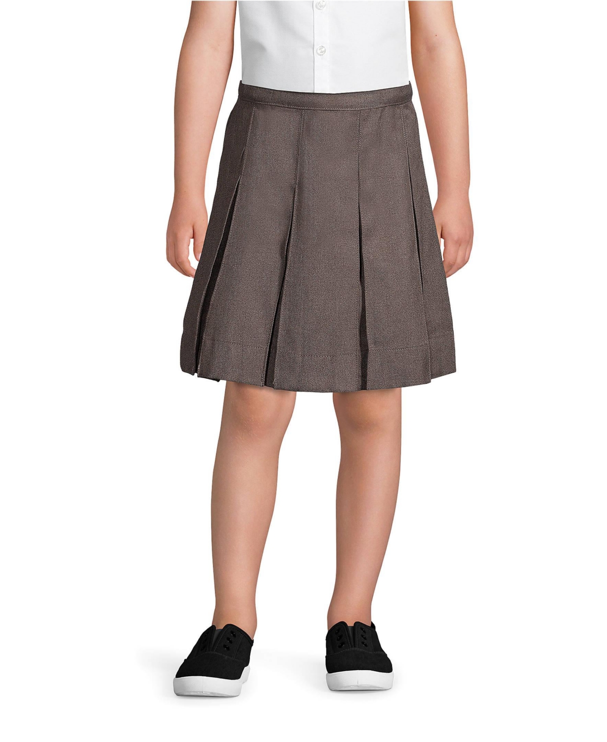 Click here for Lands End Big Girls Box Pleat Skirt Top of Knee -... prices