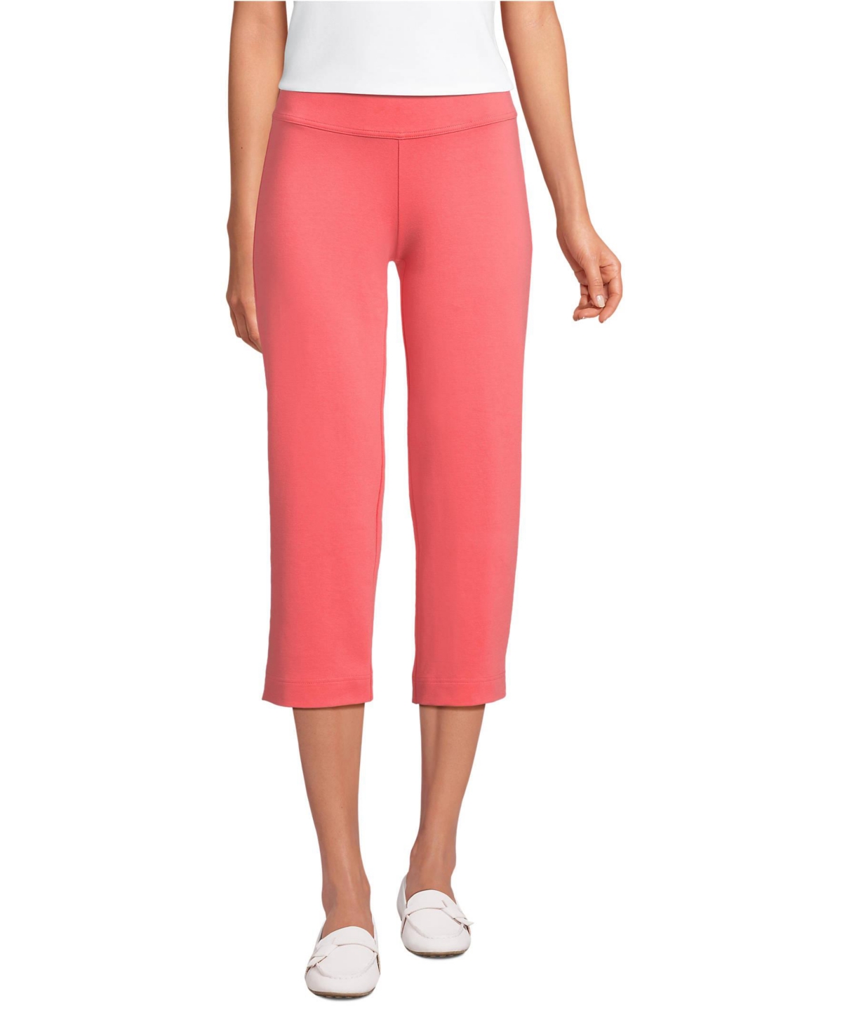 Click here for Lands End Womens Starfish Mid Rise Pull On Crop Pa... prices