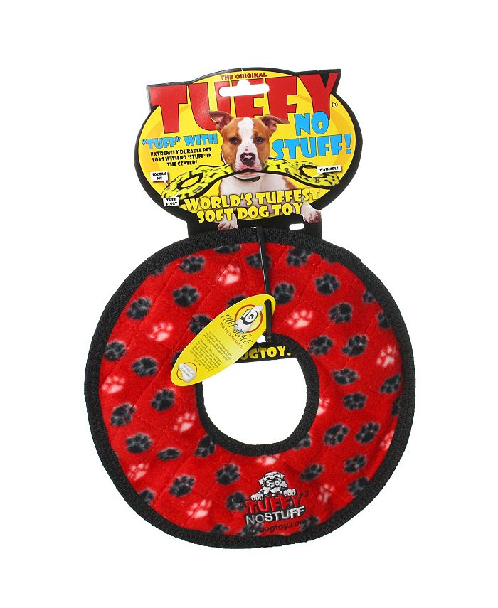 Tuffy No Stuff Ultimate Ring Red Paw, Dog Toy - Macy's