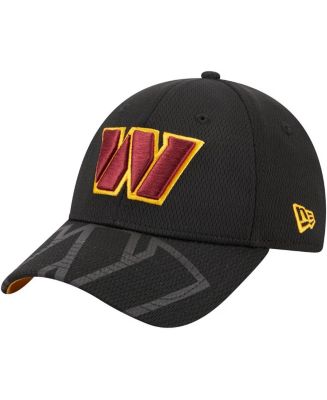 New Era Men's Black Washington Commanders Top Visor 9Forty Adjustable ...