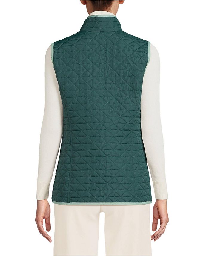 Lands' End Women's Insulated Reversible Barn Vest - Macy's