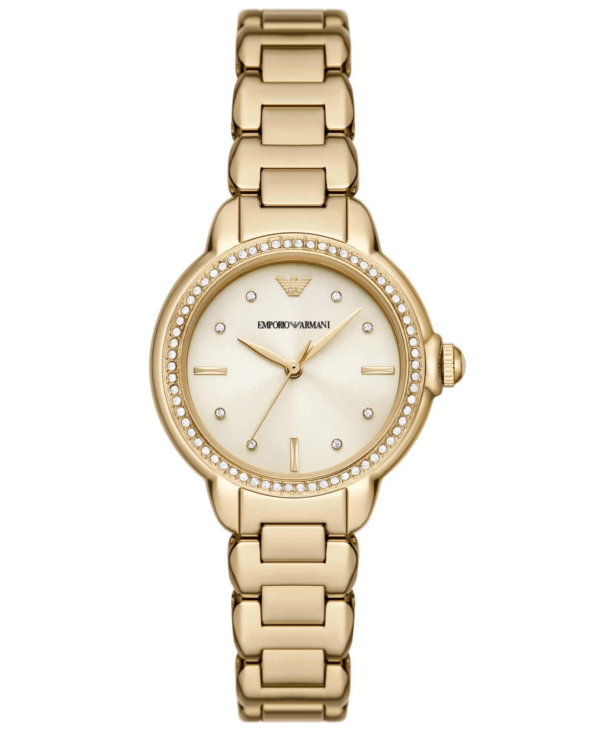 Click here for Emporio Armani Womens Gold-Tone Stainless Steel Br... prices