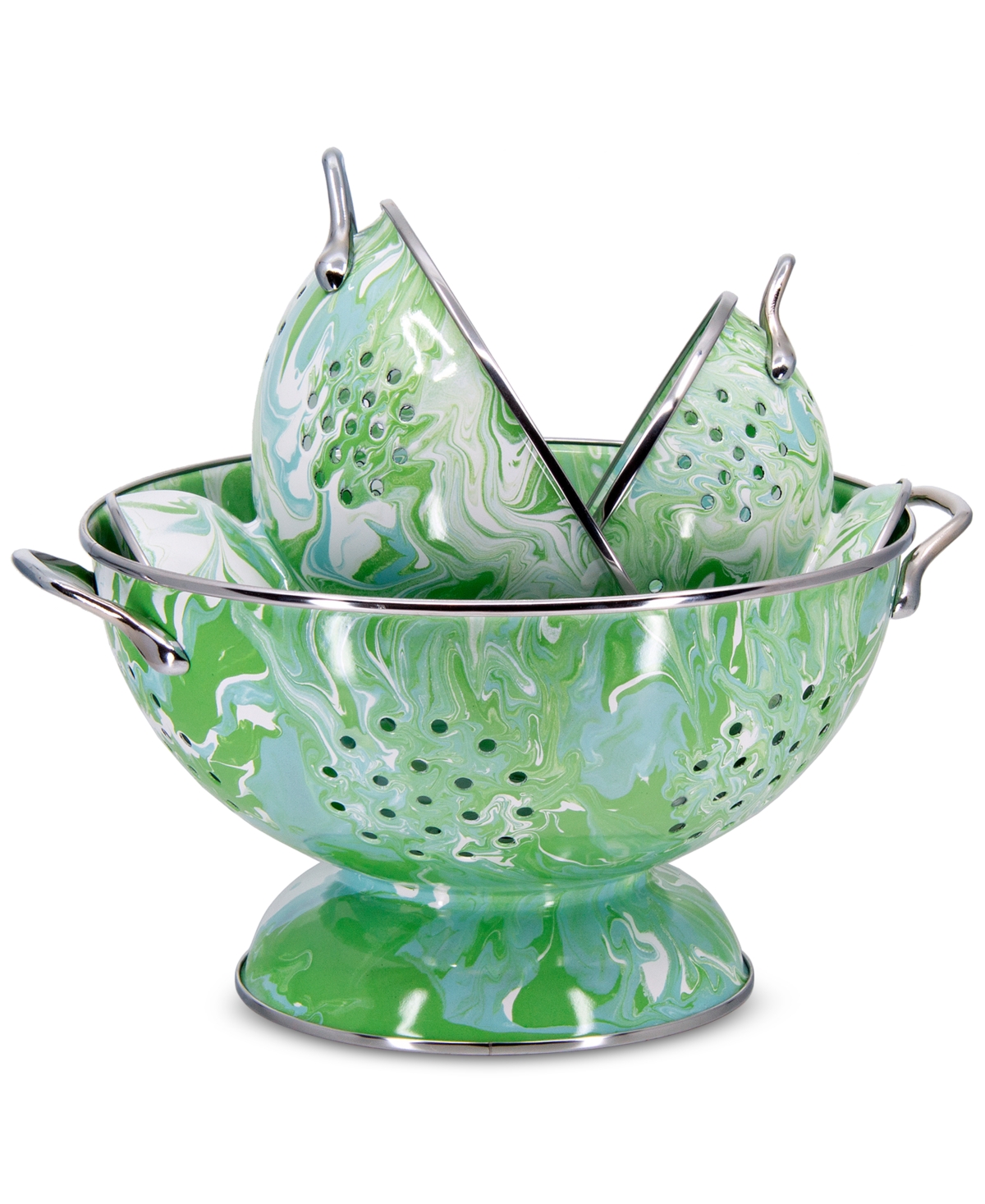 Click here for Golden Rabbit Modern Monet Colanders  Set of 3 - M... prices