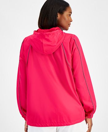 ID Ideology Women's Hooded Packable Zip-Front Jacket, Created for Macy ...