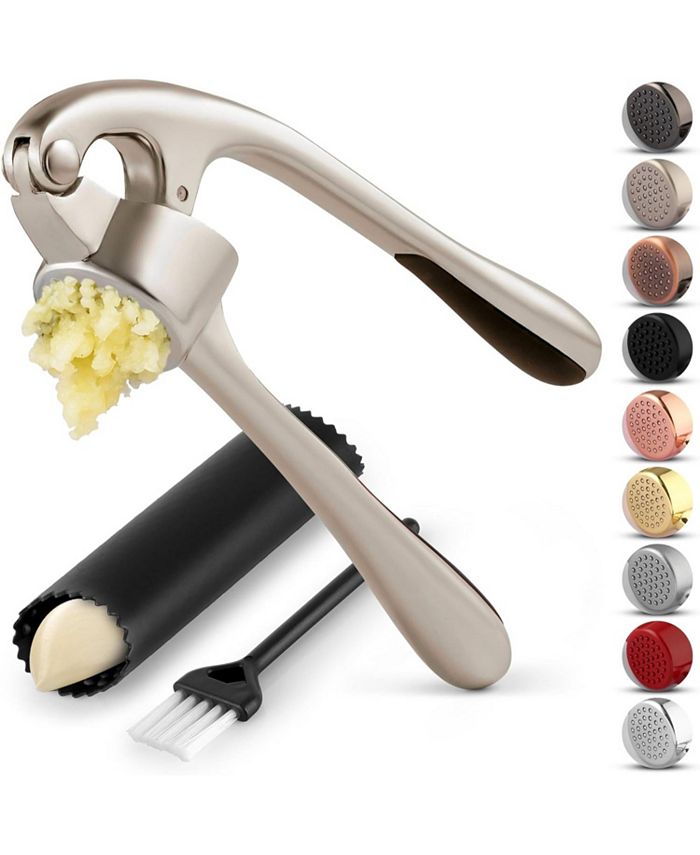 Zulay Kitchen Garlic Press with Soft Easy-Squeeze Ergonomic Handle - Macy's
