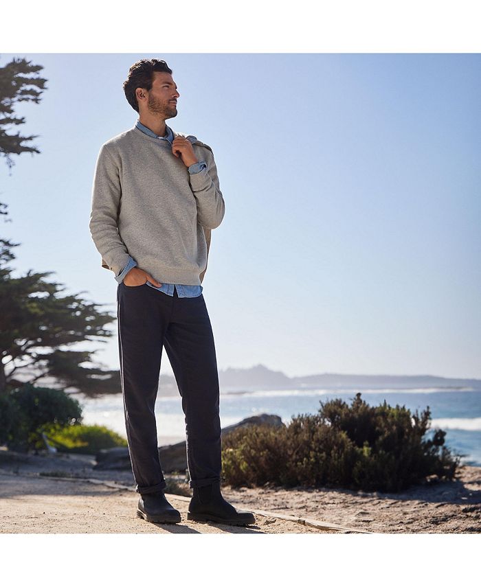 Lands' End Men's Traditional Fit Knit 5-Pocket Pants - Macy's