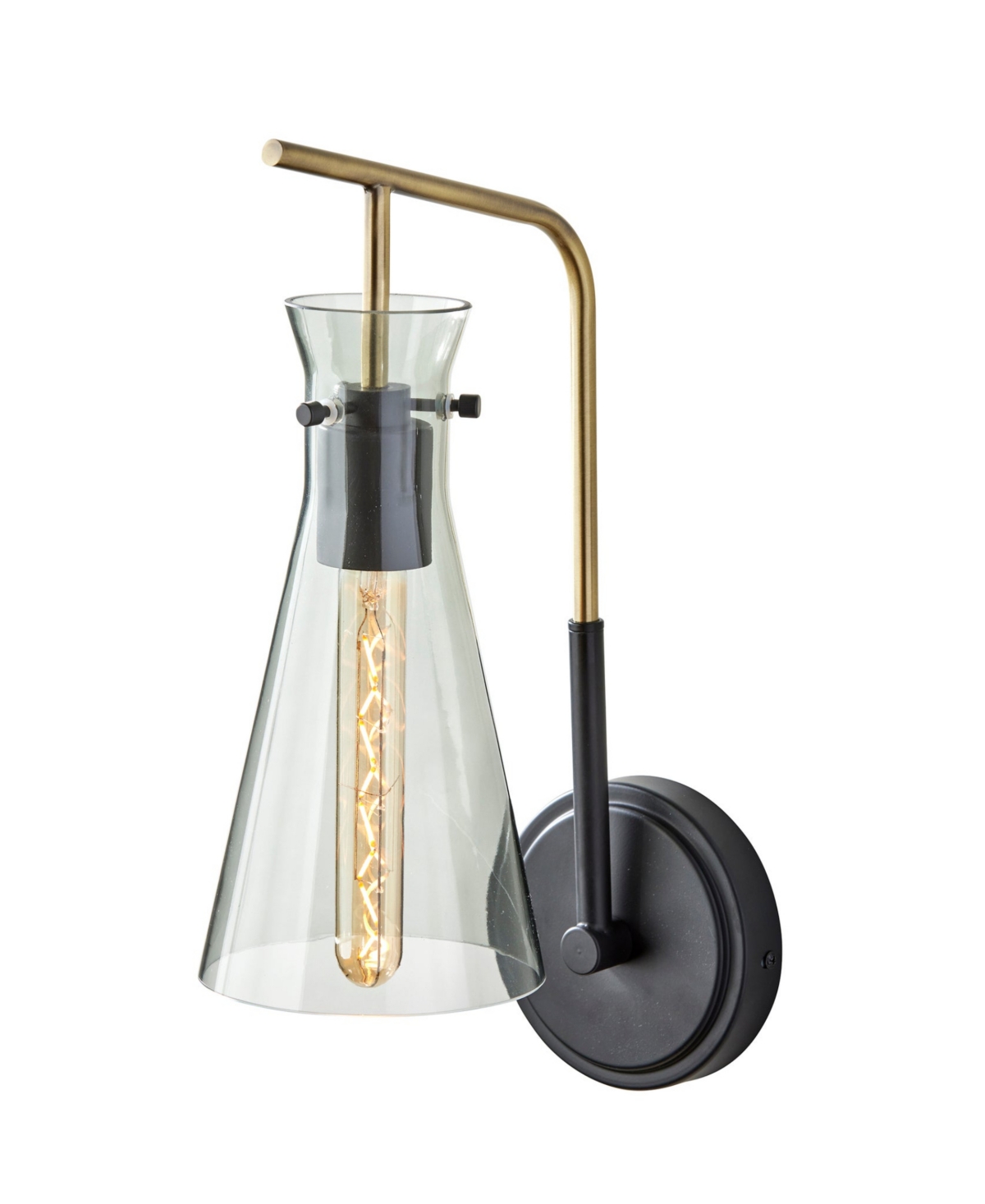 Click here for Adesso 18.25 Walker Wall Lamp - Black  Antique-Lik... prices