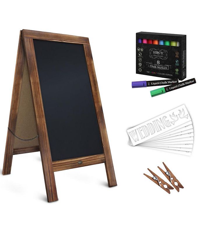 HBCY Creations A-Frame Chalkboard / Sidewalk Chalkboard Sign / Large ...