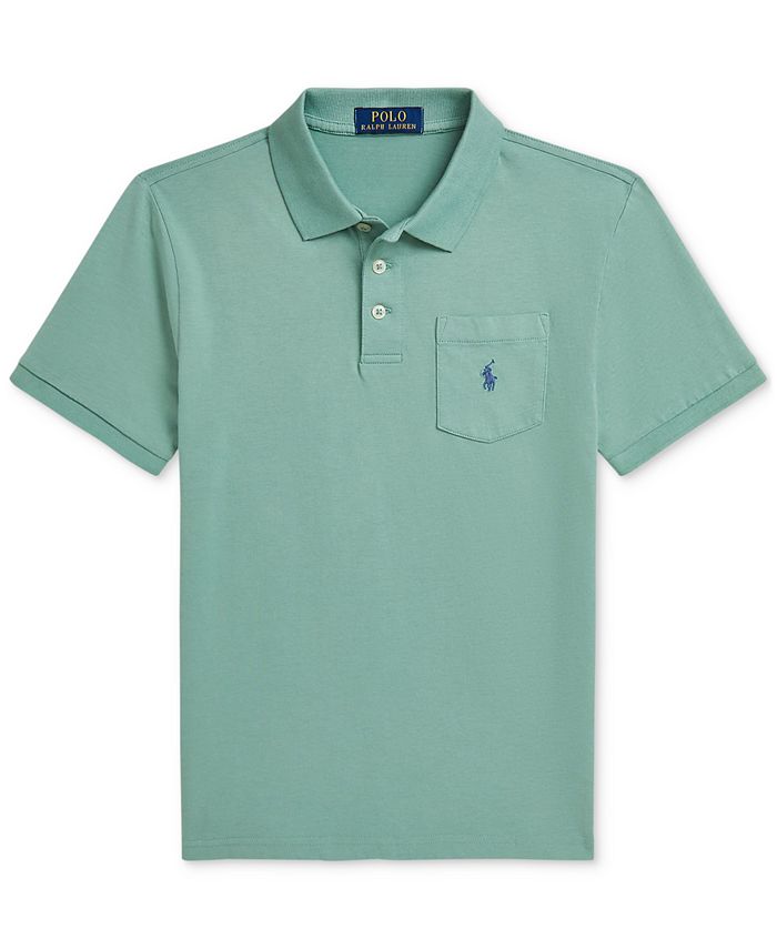 Polo Ralph Lauren Men's Cotton Jersey Pocket Polo Shirt - Macy's