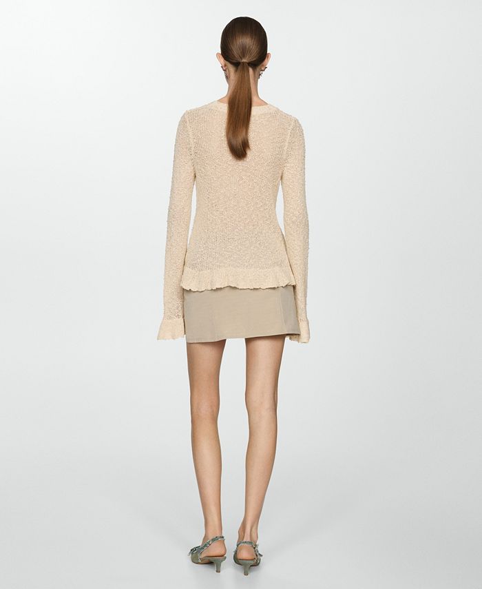 MANGO Women's Textured Knit Sweater - Macy's