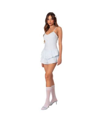 Edikted Women's Beatrice Ruffled Romper - Macy's