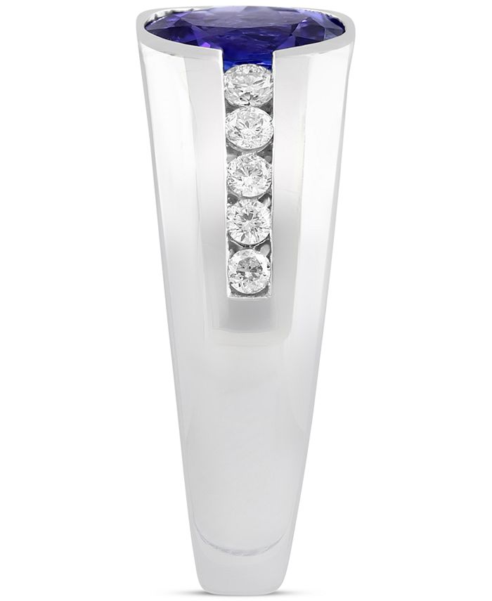 EFFY Collection EFFY® Oval Tanzanite & Diamond Ring in 14K White Gold ...
