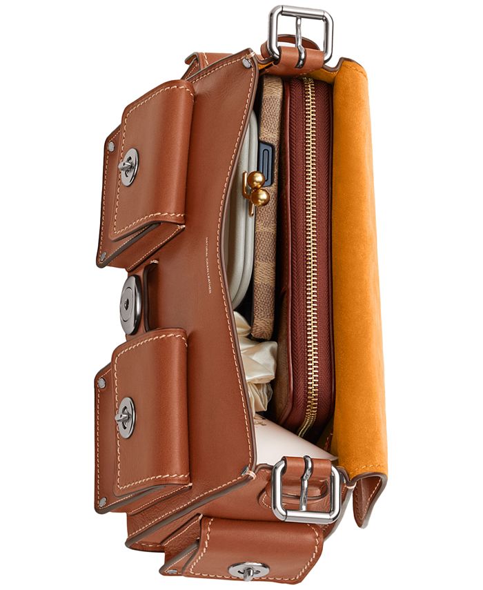 COACH Cargo Turnlock Soft Tabby Leather Shoulder Bag - Macy's