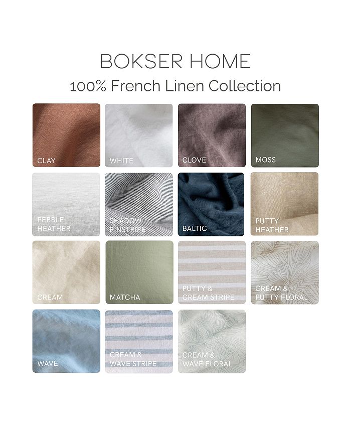 Bokser Home 100% French Linen Duvet Cover - Twin/XL Twin - Macy's