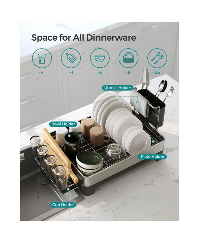 Slickblue Stainless Steel Dish Drying Rack - Macy's