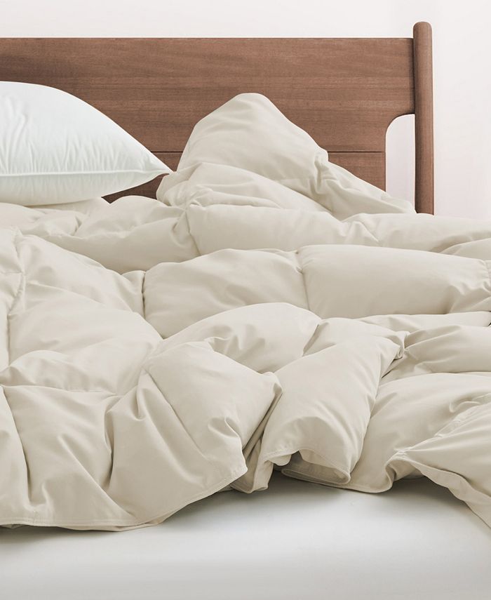 UNIKOME Lightweight White Goose Down Feather Fiber Comforter, Twin - Macy's