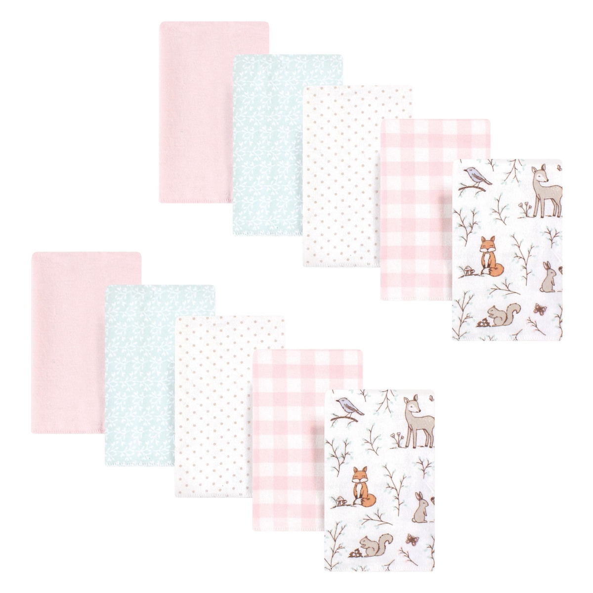 Click here for Hudson Baby Girls 10Pk Flannel Burp Cloth - Enchan... prices