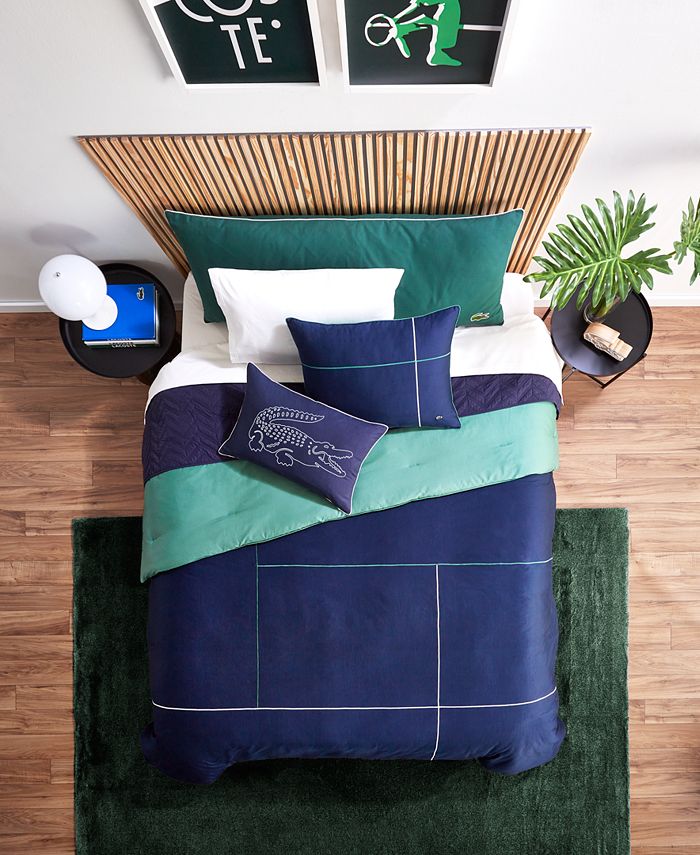 Lacoste Home Court Lines 2-Pc. Comforter Set, Twin - Macy's