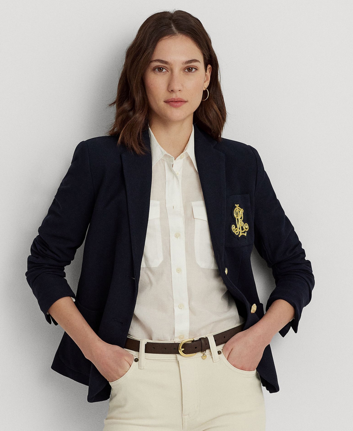 Click here for Lauren Ralph Lauren Petite Bullion Jacquard Blazer... prices