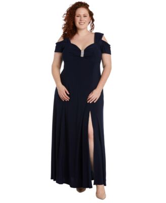R & M Richards Plus Size Rhinestone-Detail Gown - Macy's