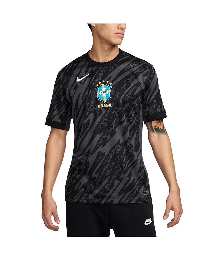 Nike Men's Anthracite Brazil National Team 2024 Goalkeeper Replica ...