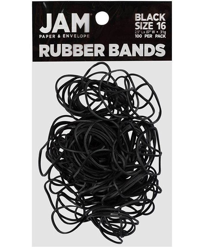 JAM Paper Durable Rubber Bands - Size 16 - Multi-Purpose Rubber bands ...