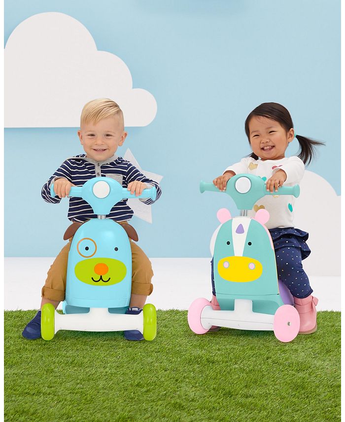 Skip Hop Zoo 3-in-1 Ride-On Dog Toy Scooter - Macy's
