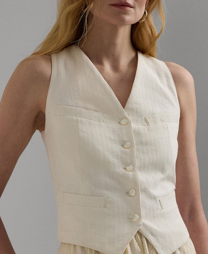 Lauren Ralph Lauren Women's Cotton Canvas Vest - Macy's