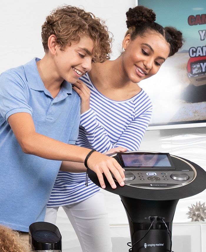 Singing Machine Wi-Fi Karaoke Machine for Adults, Black - Karaoke Pedestal with 7” Touchscreen ...