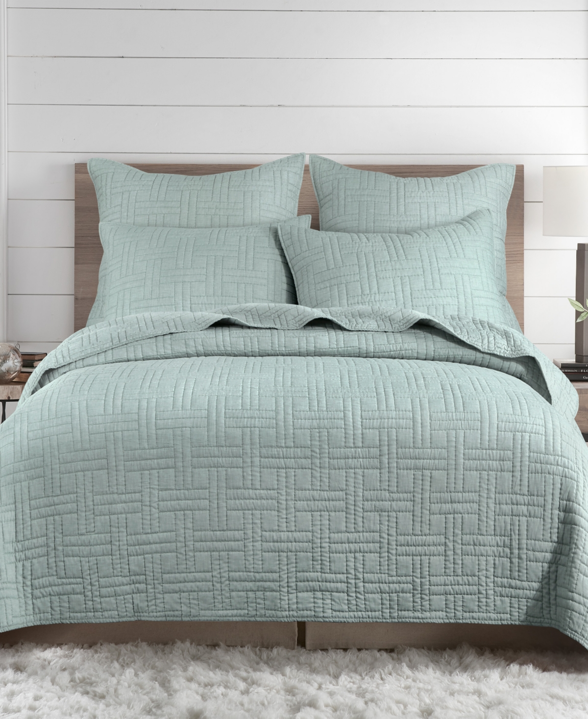 Click here for Levtex Melange Stitch Stitching 3-Pc. Quilt Set  K... prices