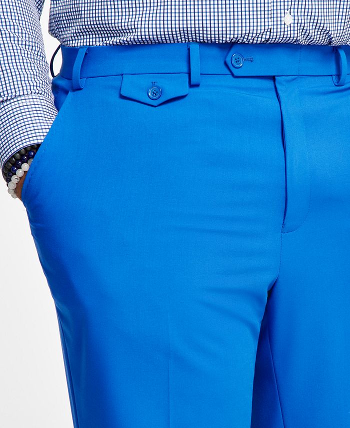 Tayion Collection Men's Classic-Fit Solid Suit Separate Pants - Macy's