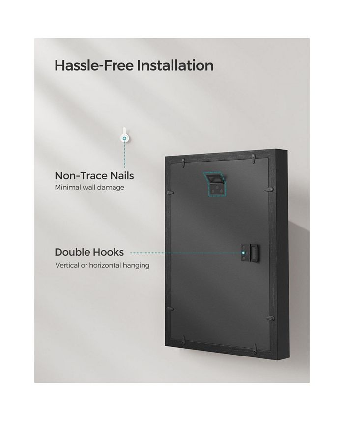 Slickblue Deep Memory Display Case For Desk Wall Decor With Wood Push ...