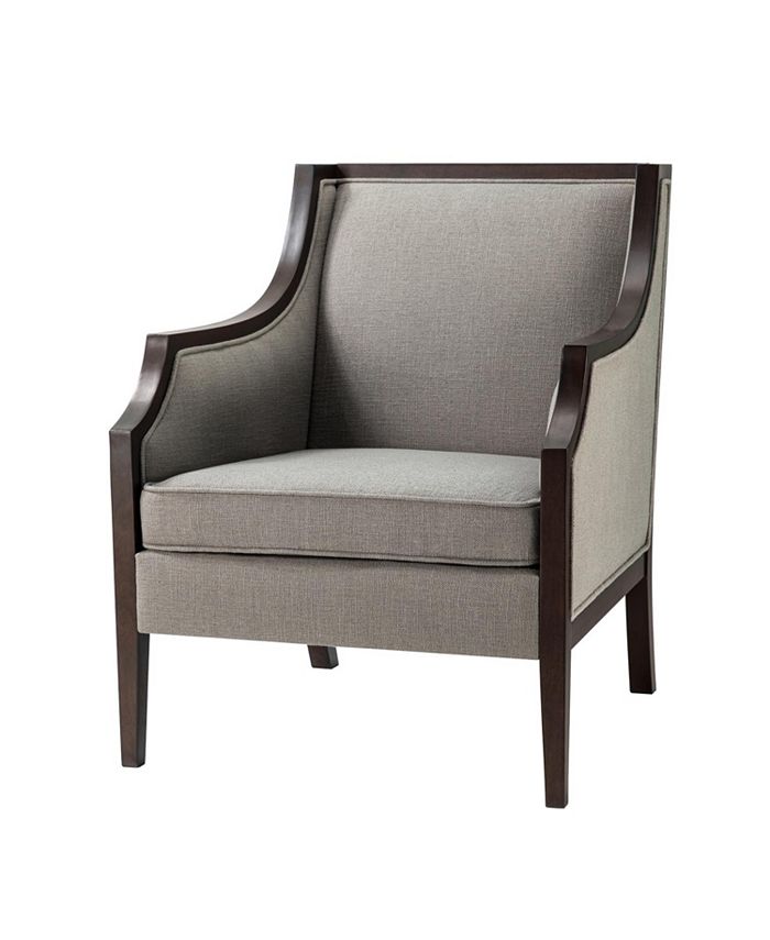 Hulala Home Colloton Transitional Armchair with Beautiful Solid Wood ...