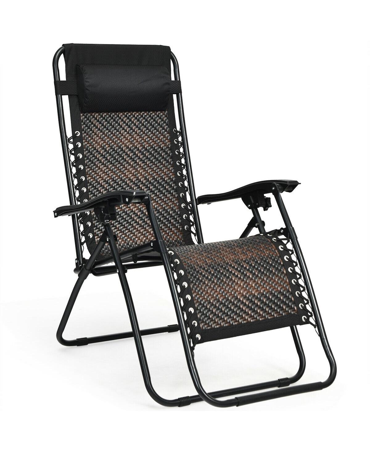 Click here for Inolait Sugift Folding Rattan Zero Gravity Lounge... prices