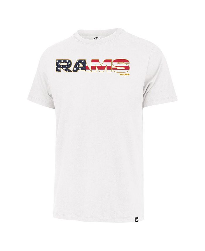 '47 Brand 47 Men's White Los Angeles Rams Flag Script Franklin T-Shirt ...