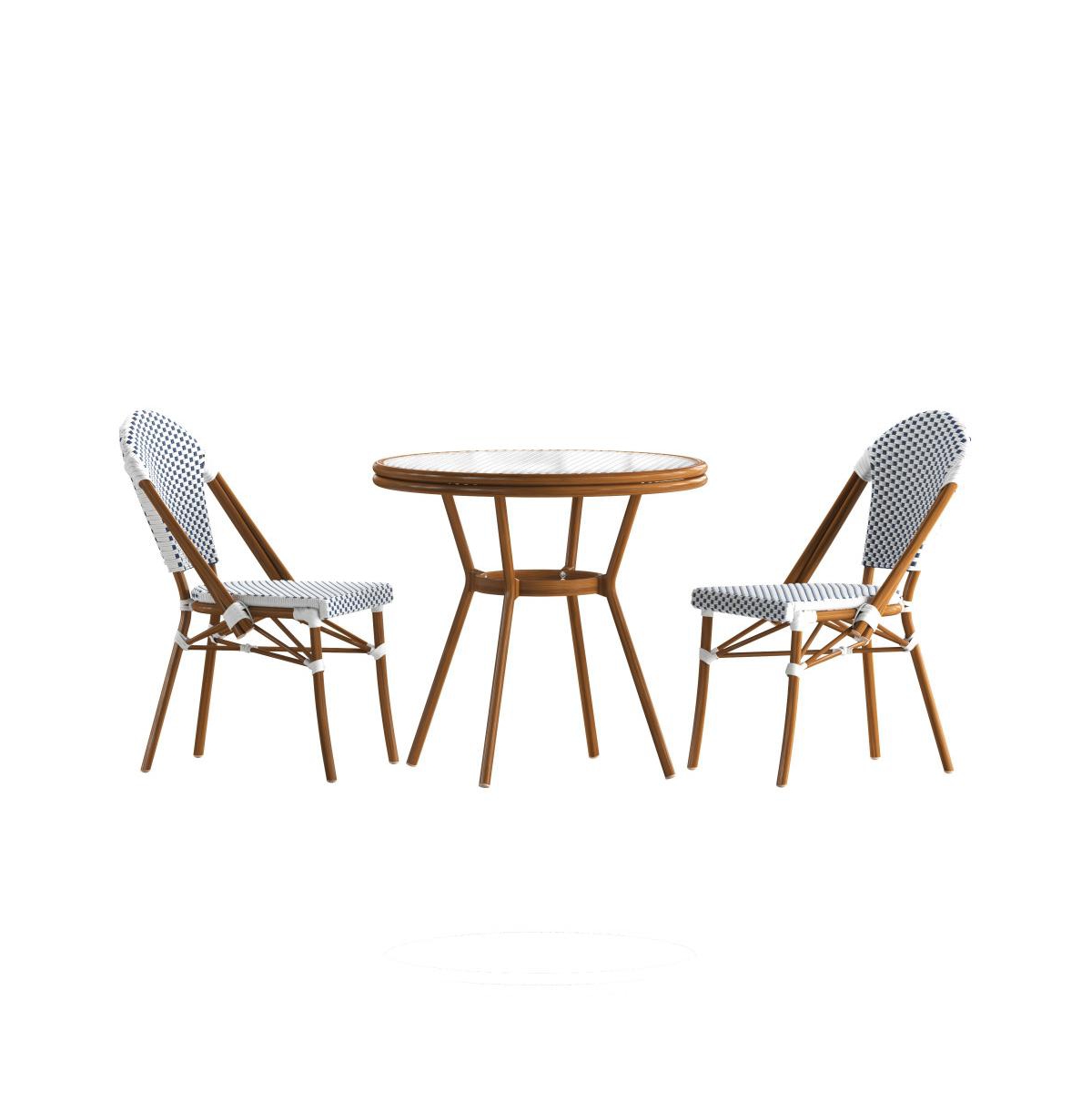 Click here for Merrick Lane Celia Bistro Style Table With Glass T... prices