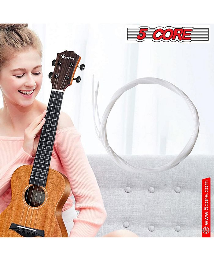 5 Core Ukulele Strings Nylon w Deep Bright Tone Consistent Feel ...