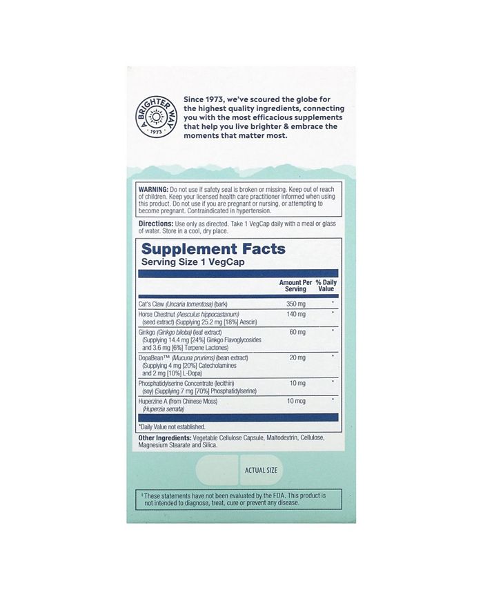 Solaray SharpMind Brain Formula - 60 VegCaps - Macy's