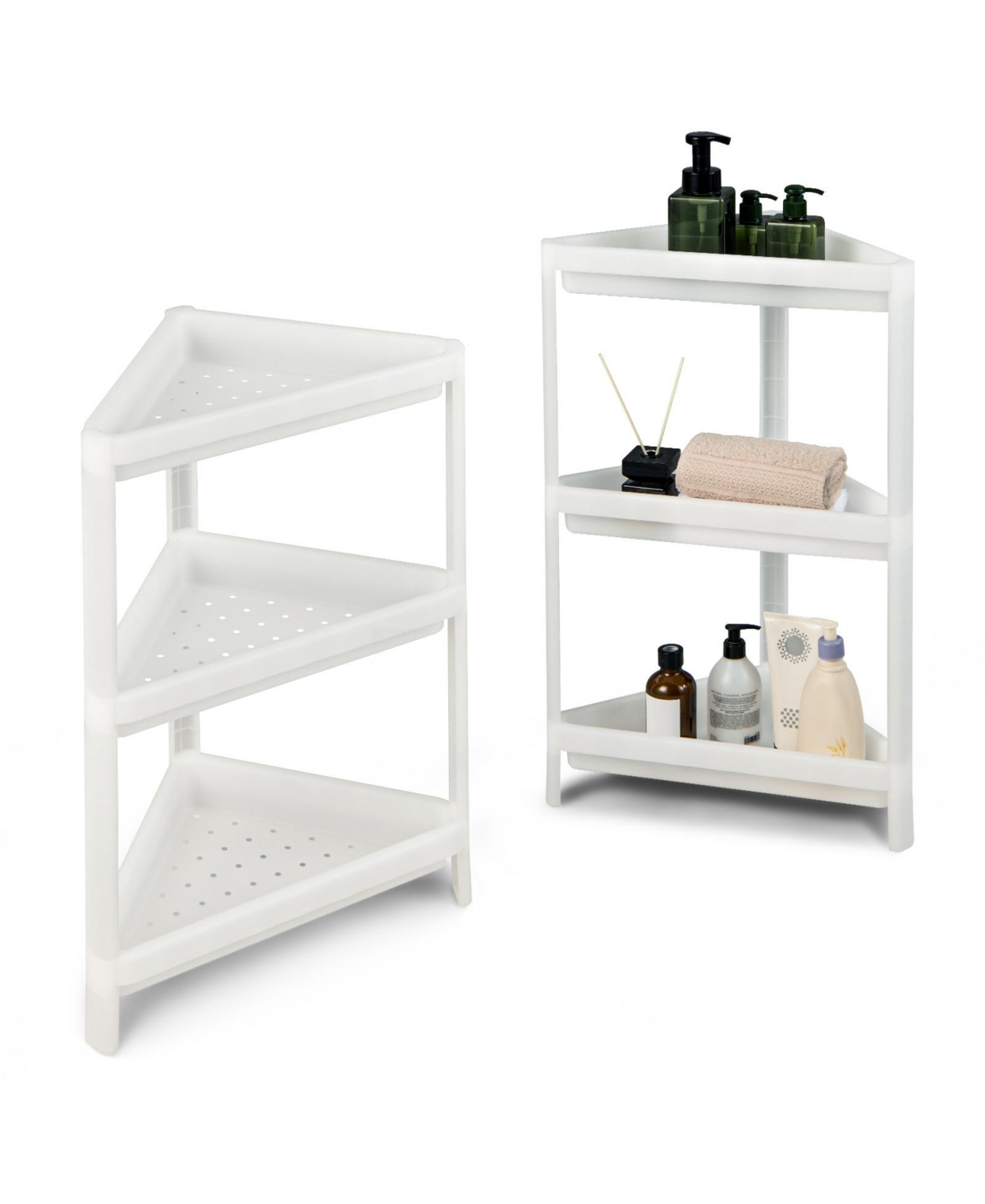 Click here for Sugift 2 Pack 3-Tier Detachable Floor Corner Showe... prices