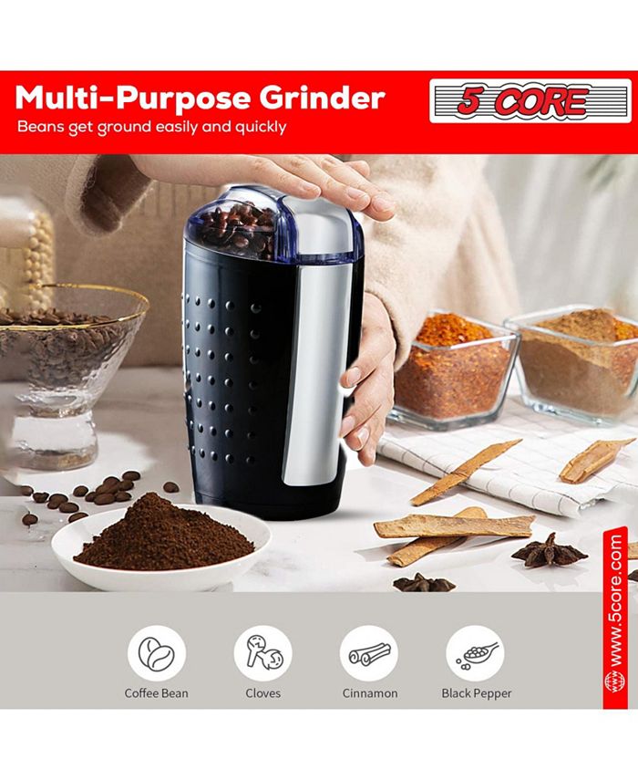 5 Core Core Coffee Grinder 85 Gram Capacity 150W Motor One-Touch ...