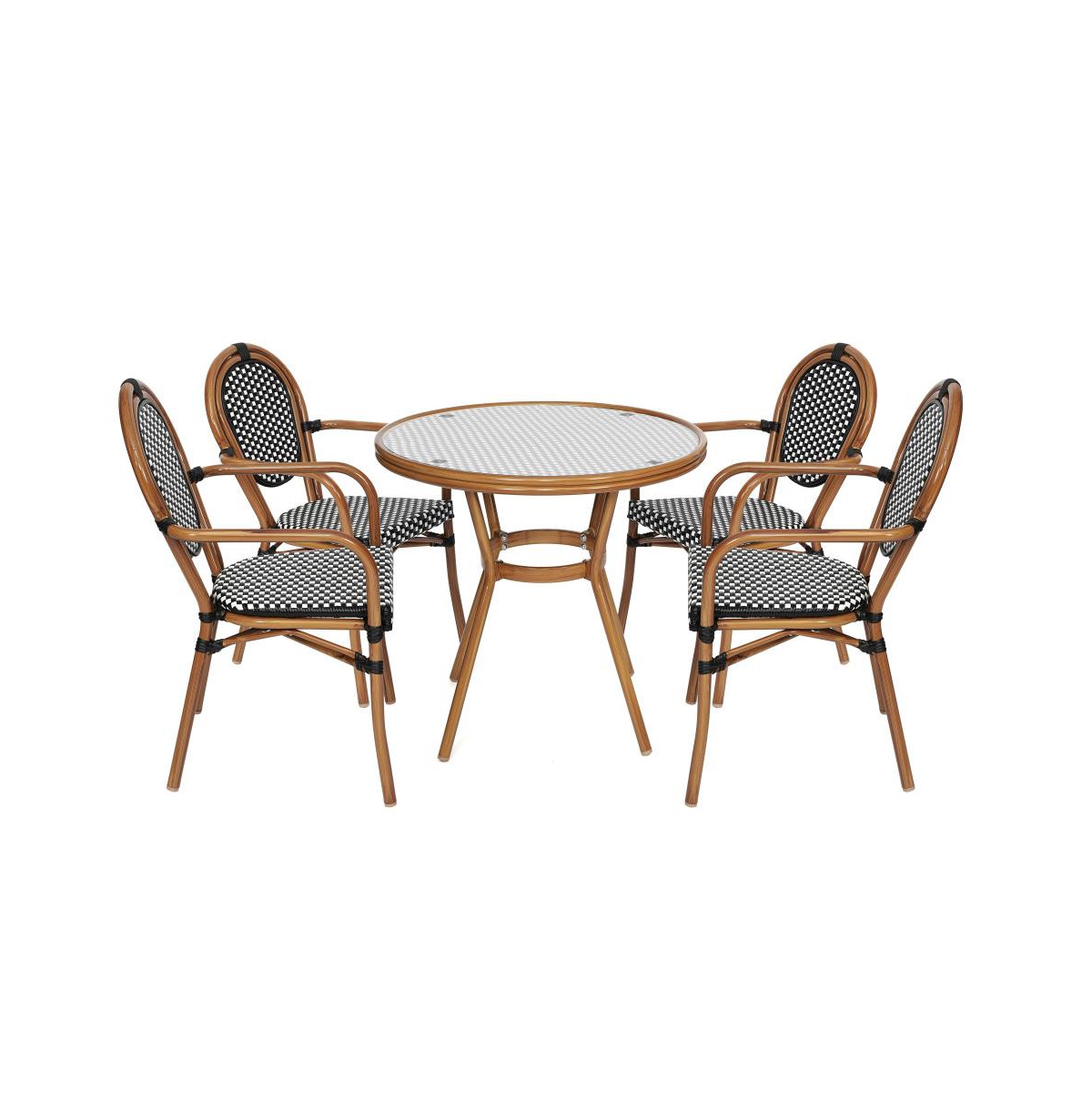Click here for Merrick Lane Celia Bistro Style Table With Glass T... prices