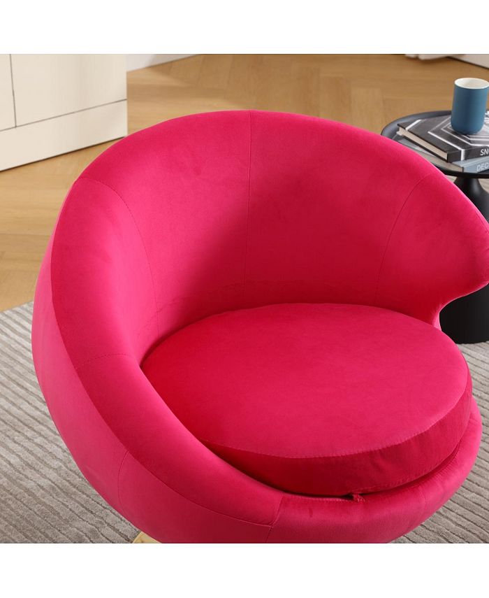 Simplie Fun 360 Degree Swivel Cuddle Chairs, Round Armchairs for Home ...
